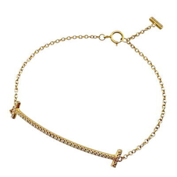 Tiffany & Co. | Bags | Tiffany T Smile Bracelet Gold Diamonds Co | Poshmark